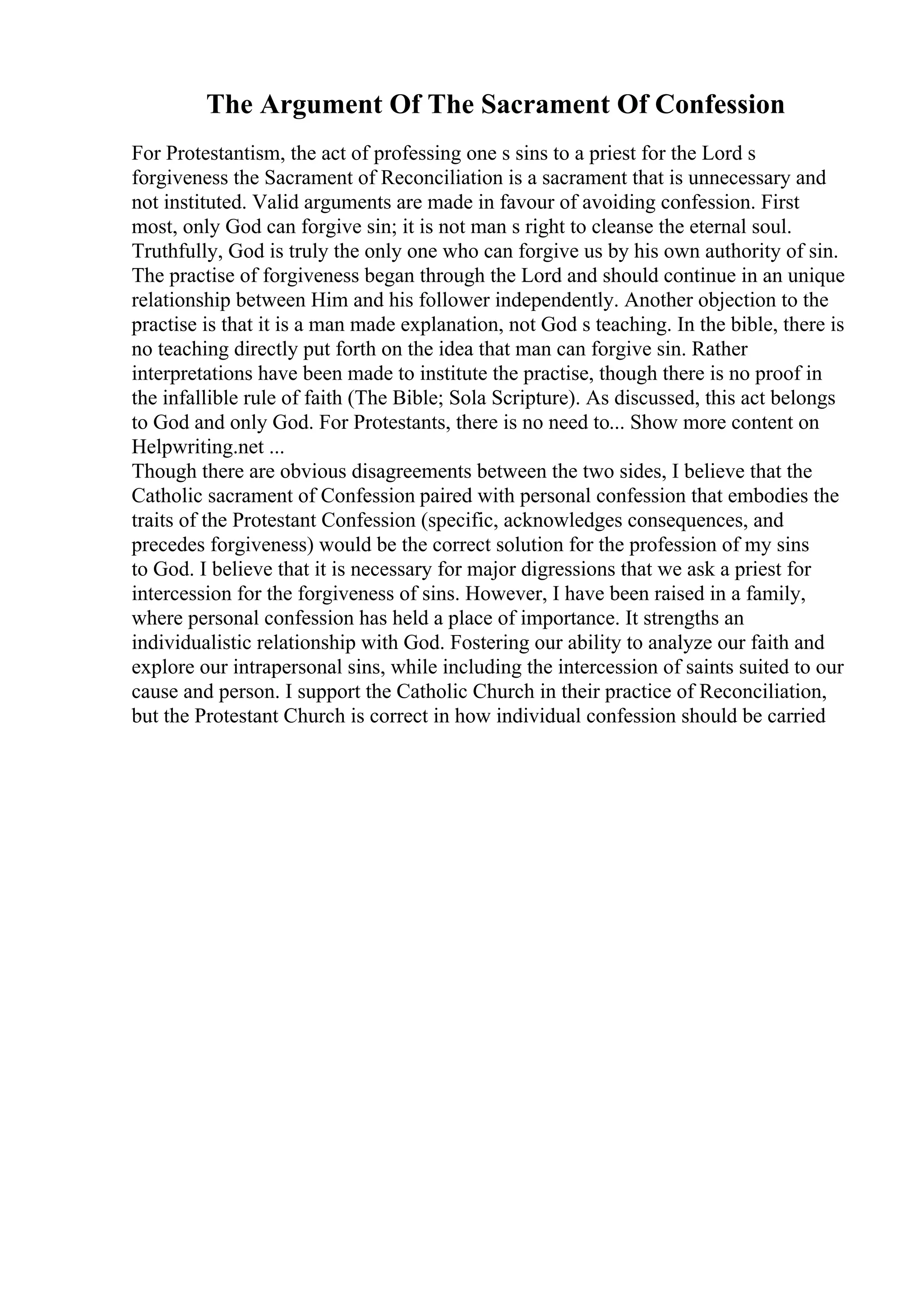 Example Of Comparison And Contrast Essay | PDF