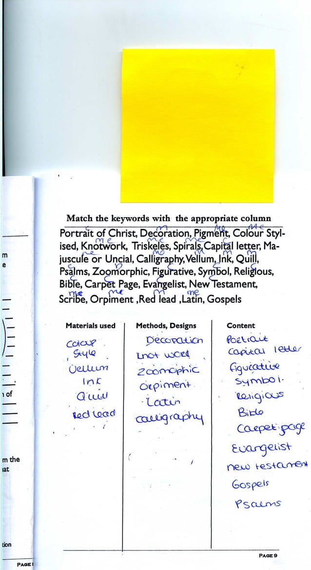 Example of completed workbook page 1 (1) | PDF