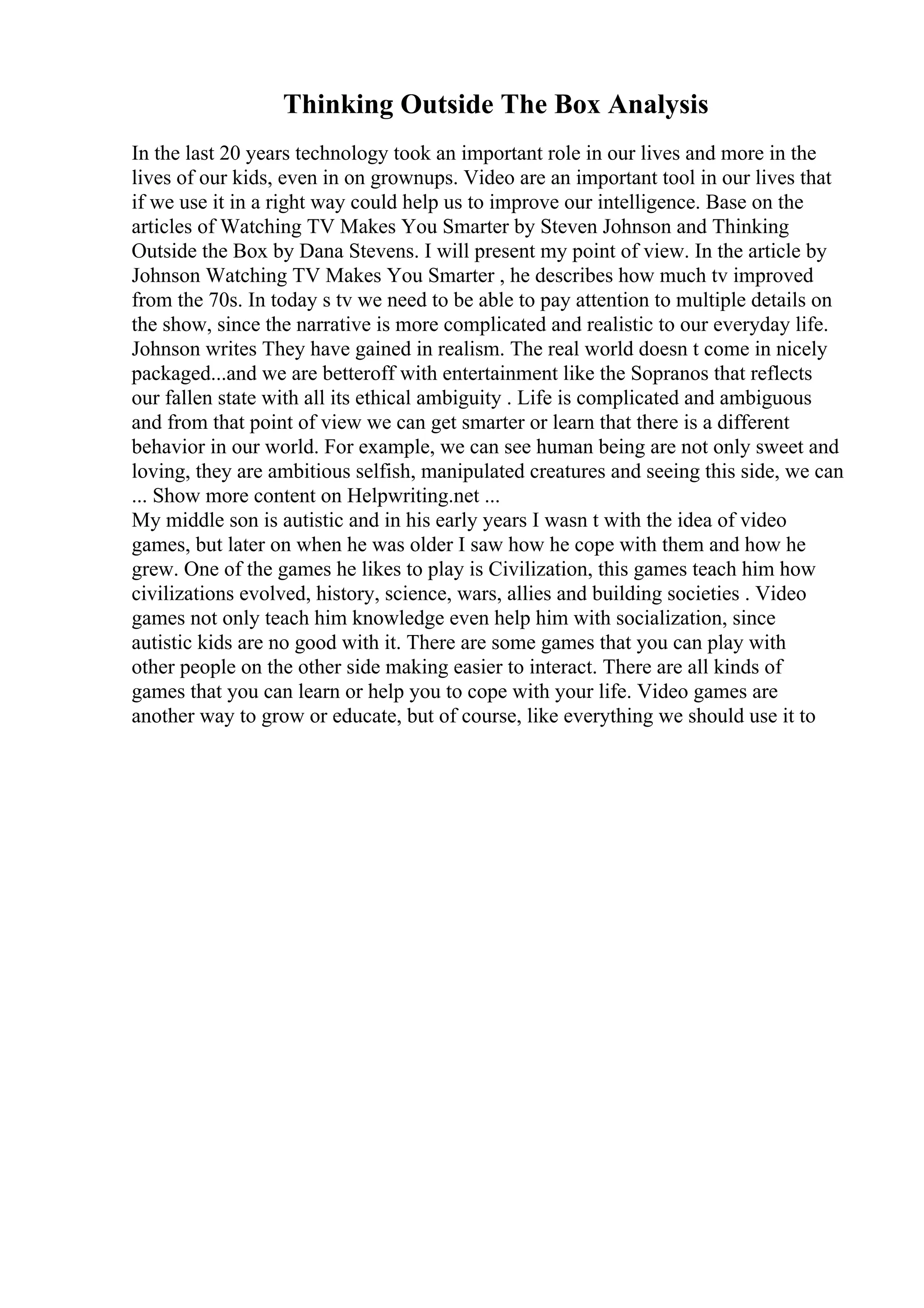 Example Of Creative Writing Essay.pdf