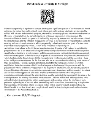 Example Of Descriptive Essay About A Place - Ess | PDF