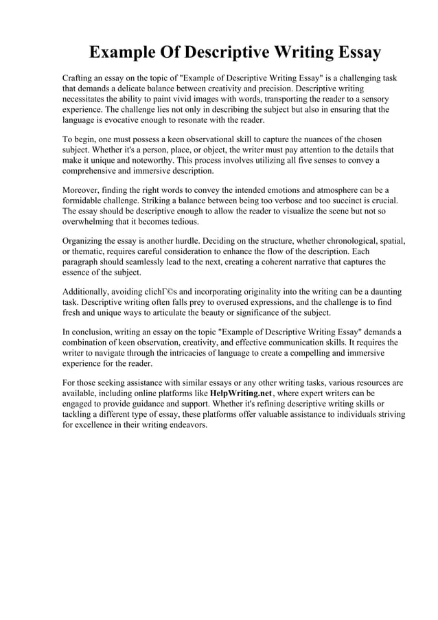 Example Of Descriptive Writing Essay.pdf