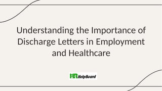 Example of Discharge Letter, Sample Discharge Letter | PPTX