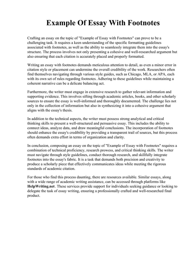 Example Of Essay With Footnotes.pdf