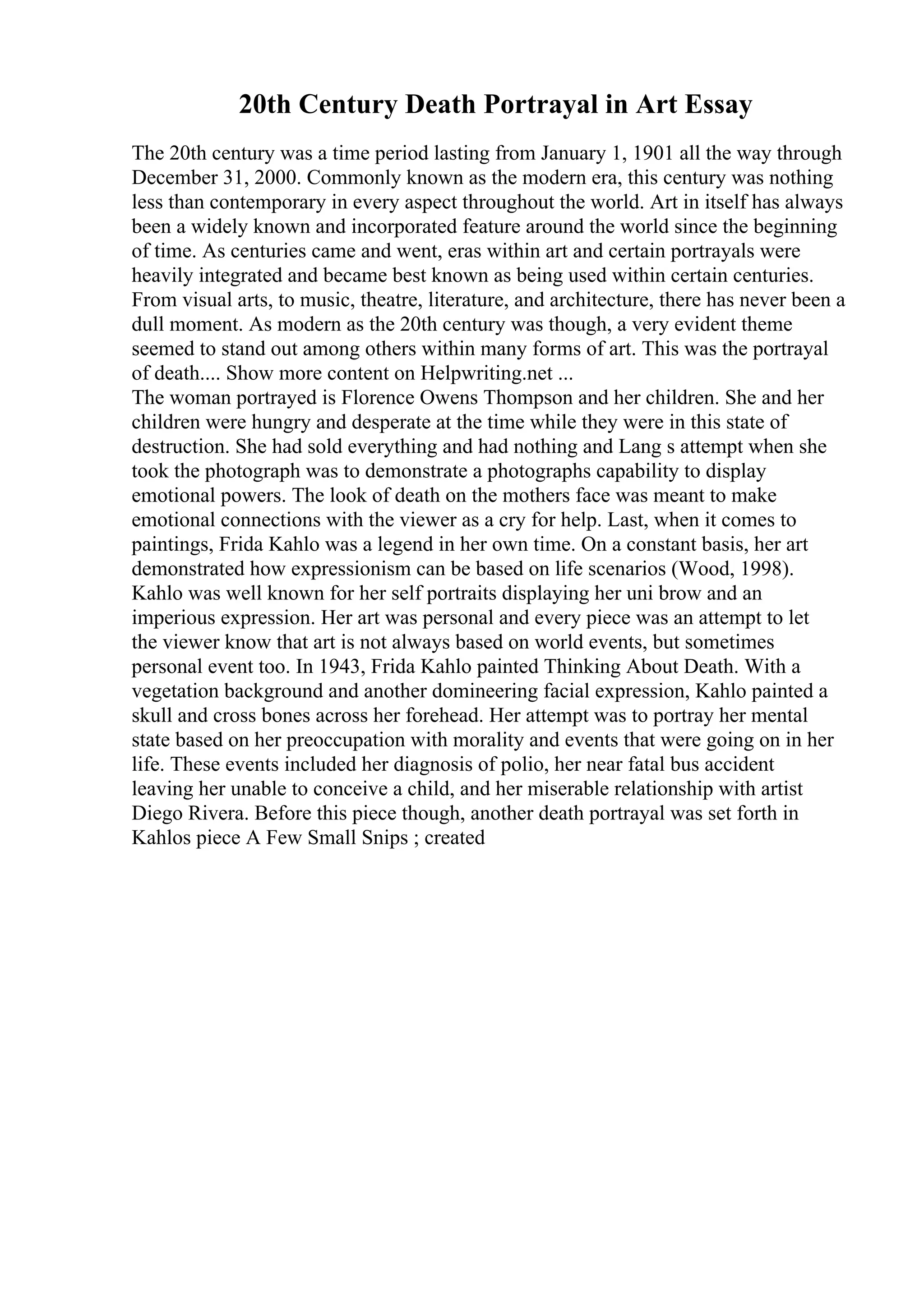 Example Of Example Essays | PDF