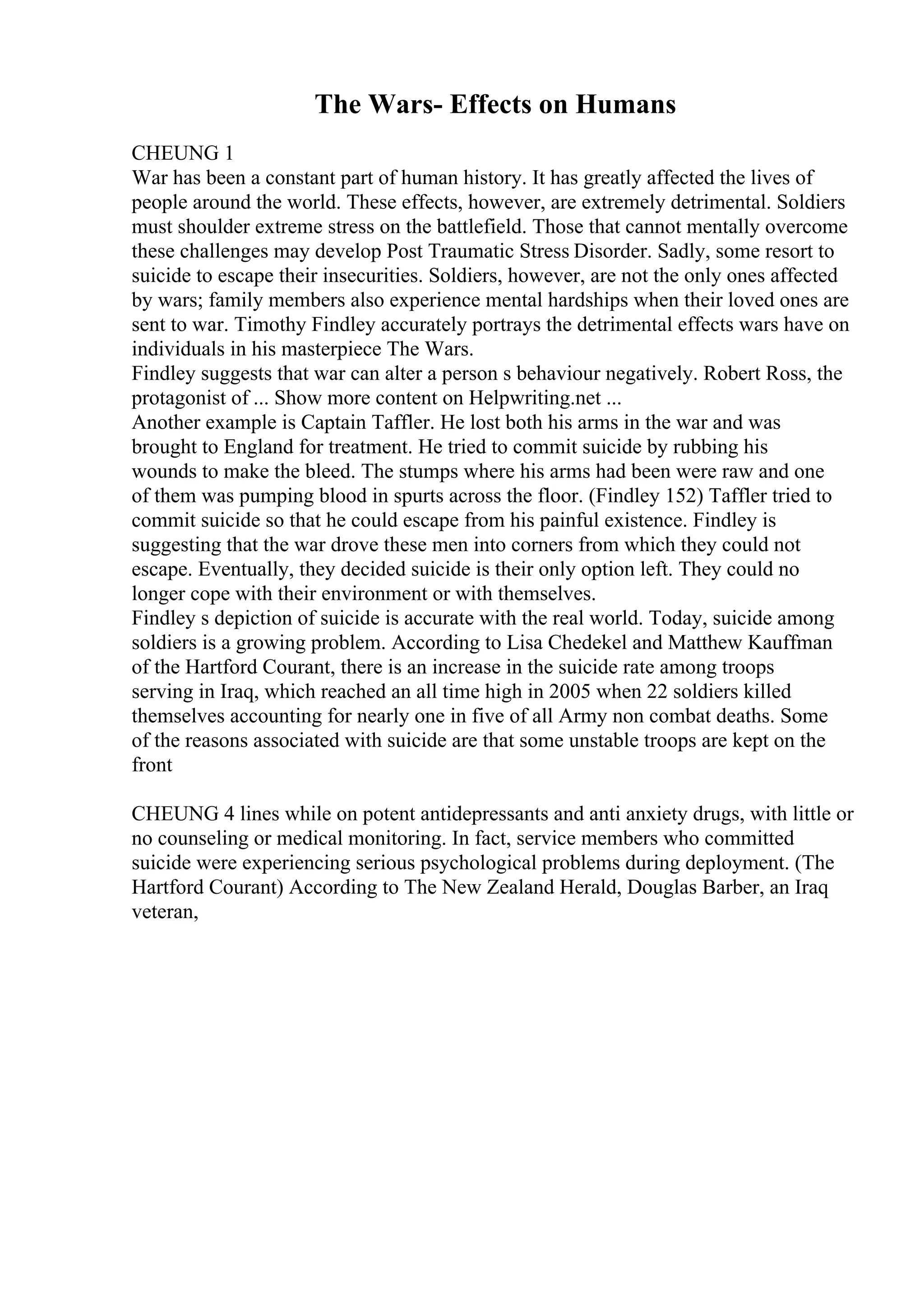 Example Of Example Essays | PDF