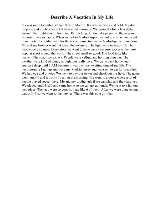 Example Of Example Essays | PDF