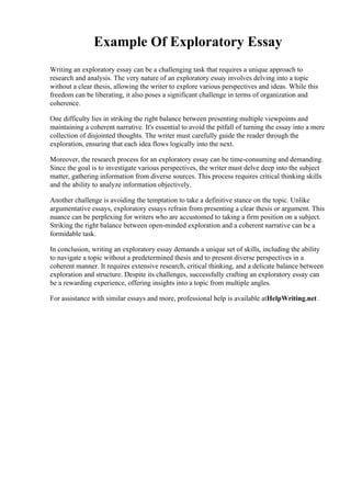 Example Of Exploratory Essay.pdf