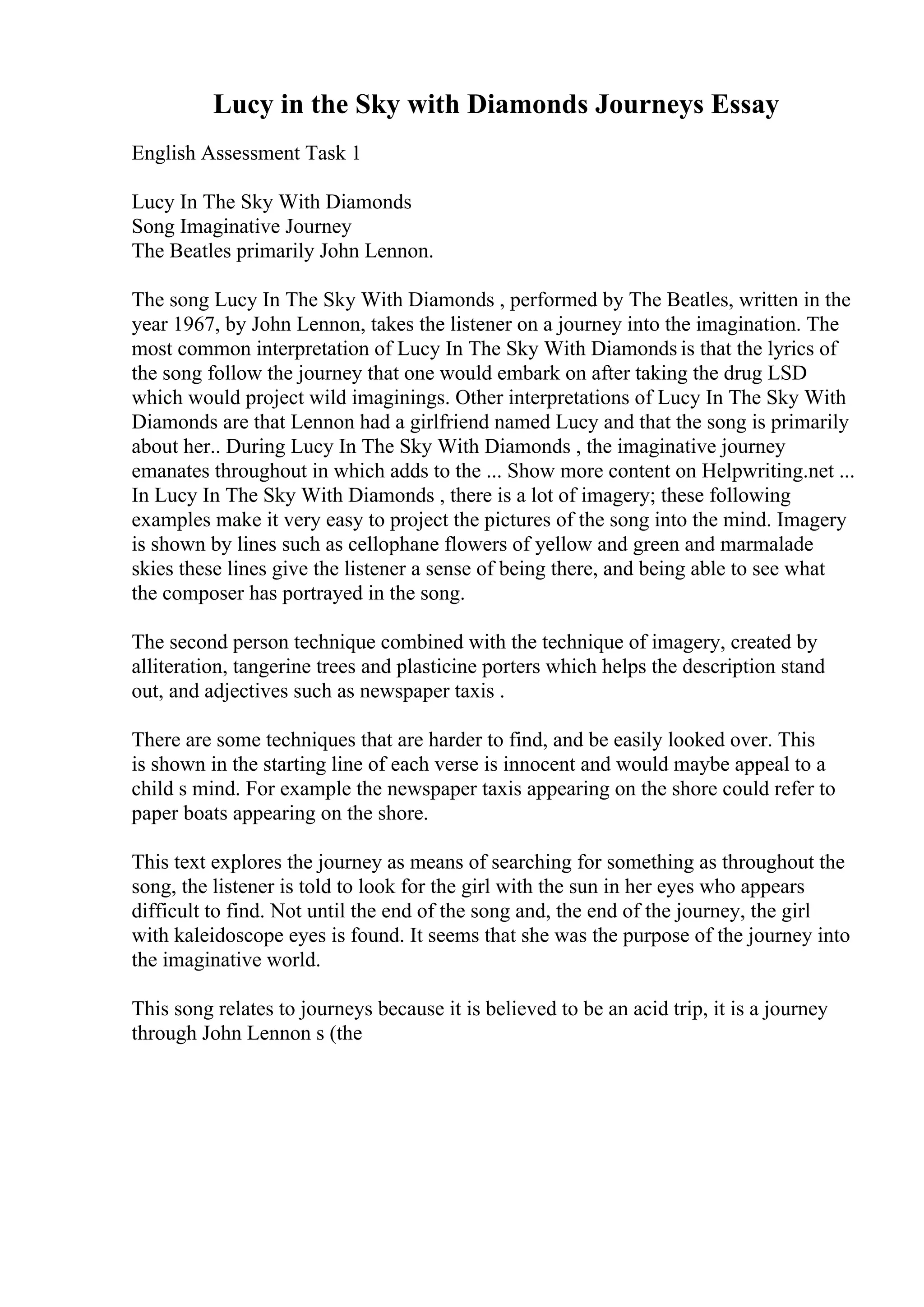 Example Of Expository Essay Writing | PDF