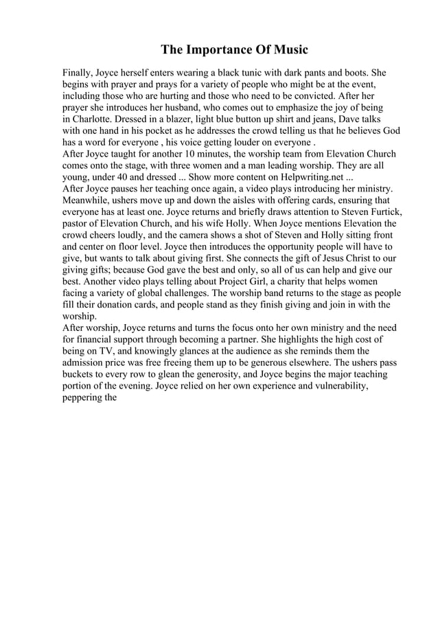 Example Of Expository Essay Writing | PDF