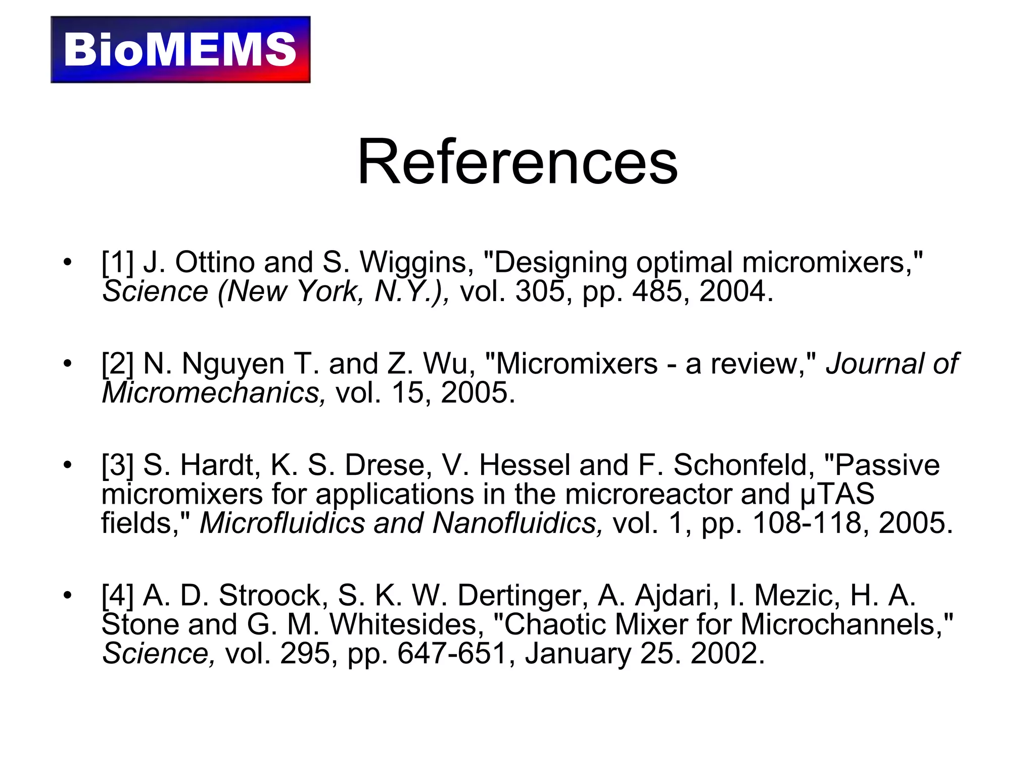 Microfluidics project | PPTX