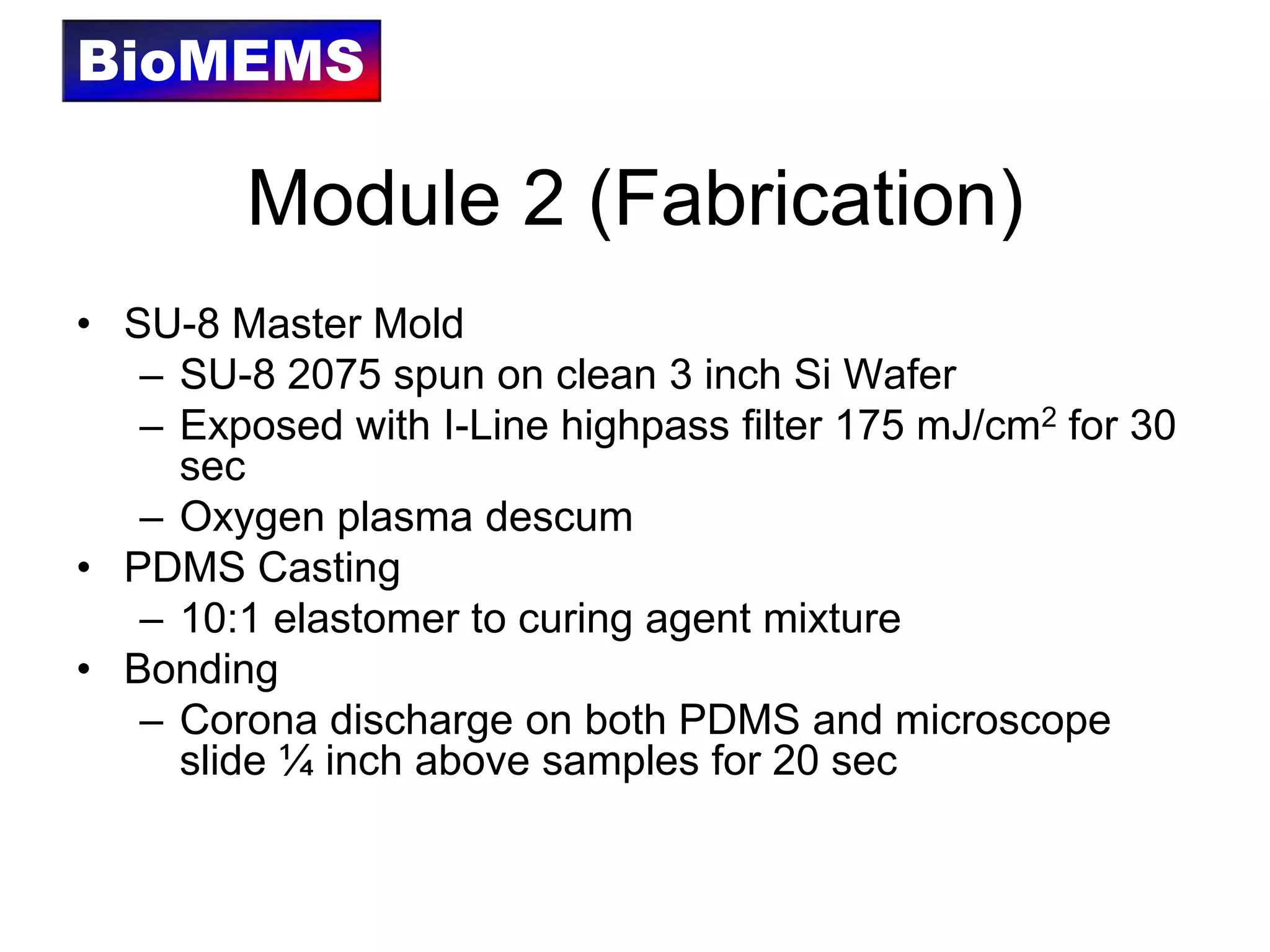 Microfluidics project | PPTX