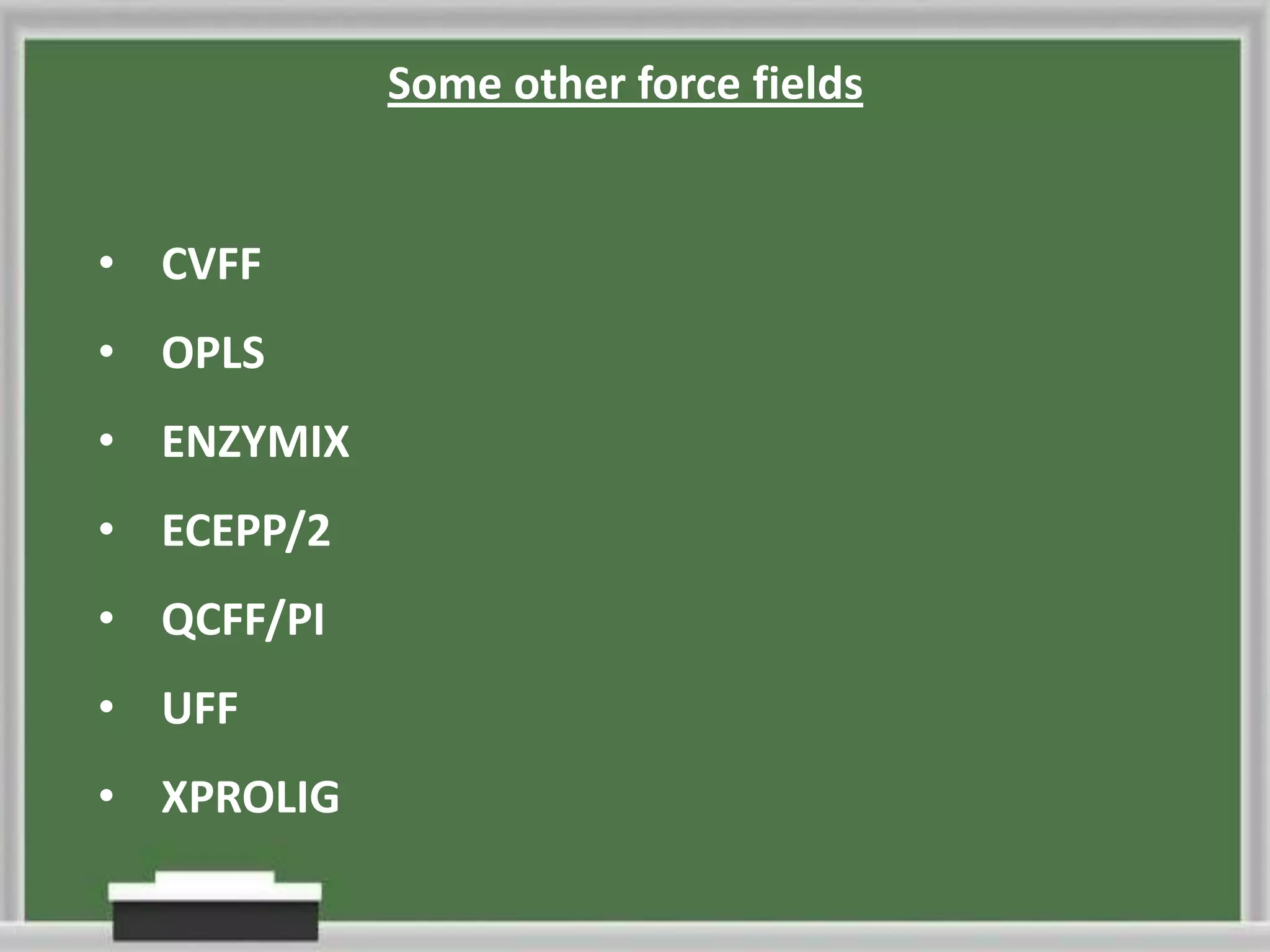Example of force fields | PPTX