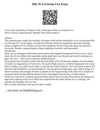 Example Of Formal Analysis Art Paper. Formal Analysis | PDF