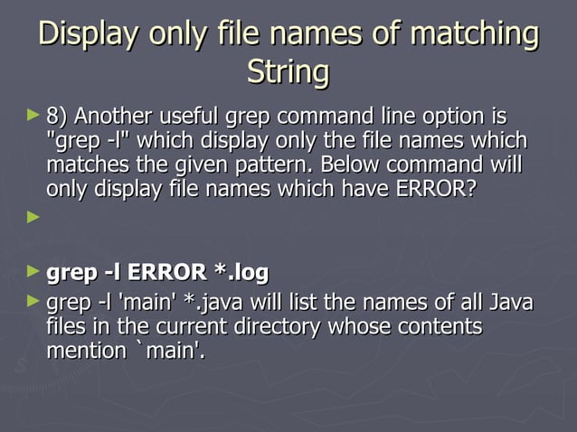 Practical Example of grep command in unix | PPT
