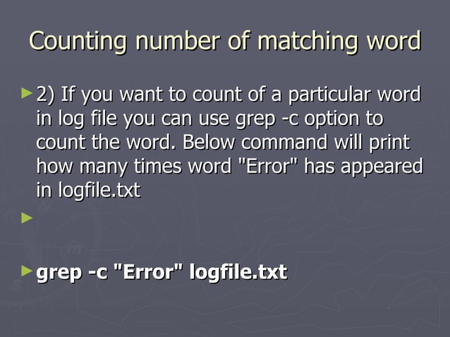Practical Example Of Grep Command In Unix Ppt