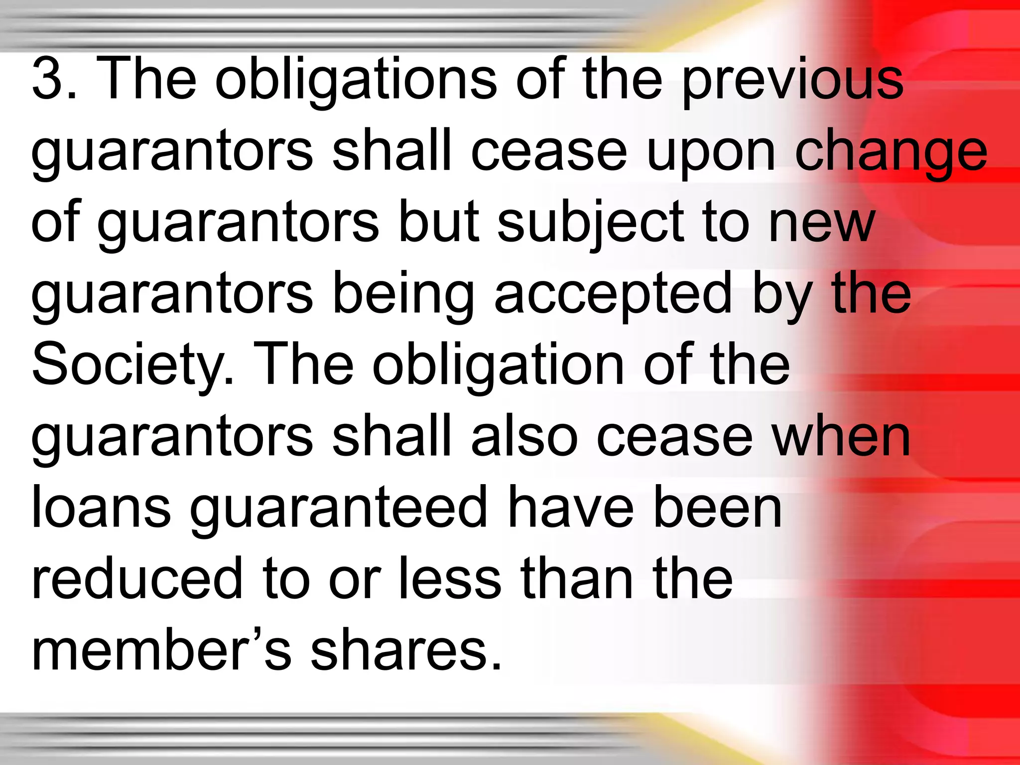 Example of guarantorship in sacco societies | ODP