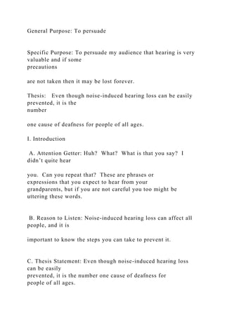 EXAMPLE OF INFORMATIVE SPEECH OUTLINE Sarah Putnam I.docx