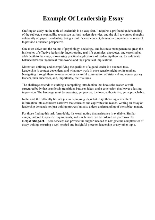 Example Of Leadership Essay.pdf