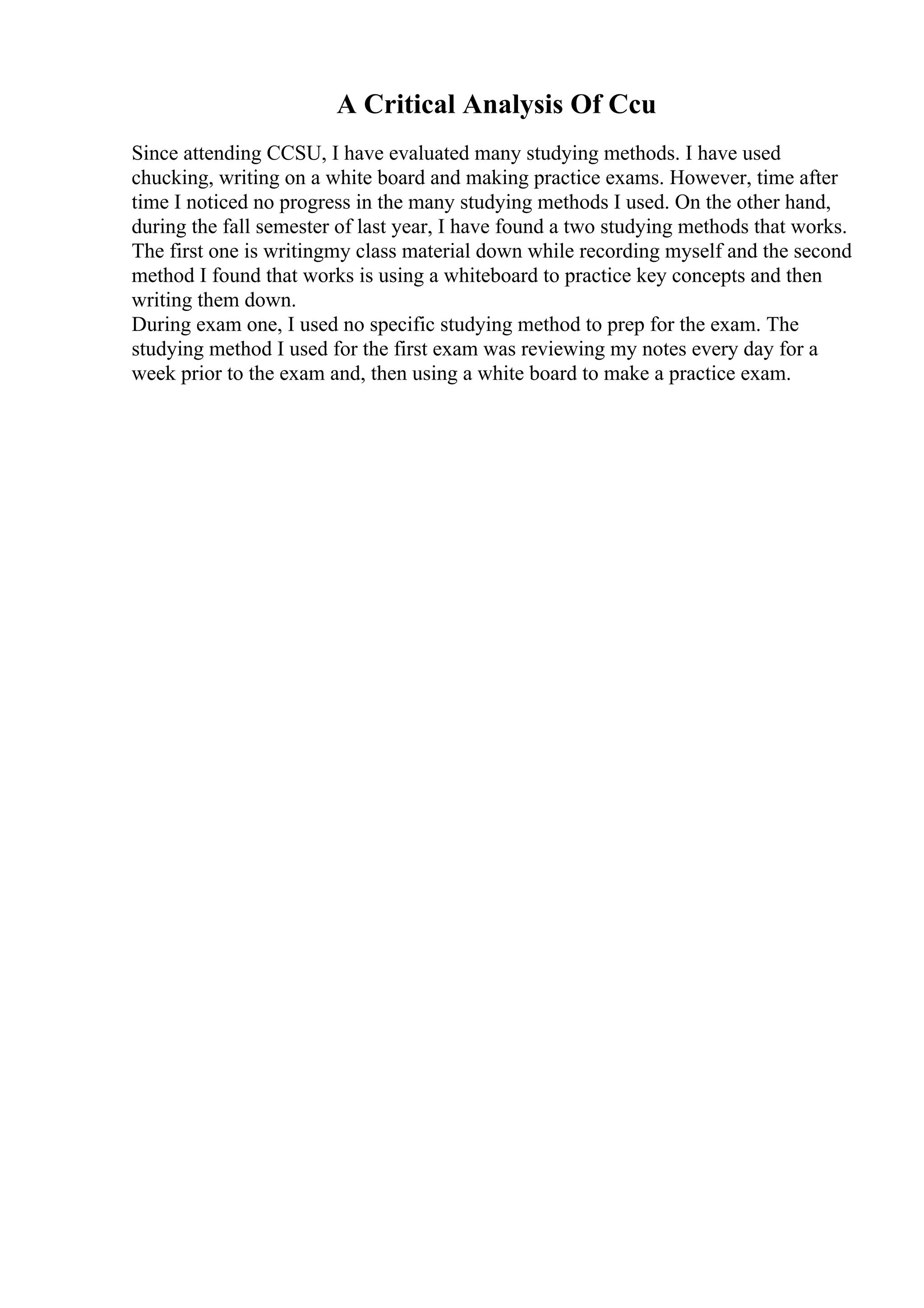 Example Of Leadership Essay | PDF