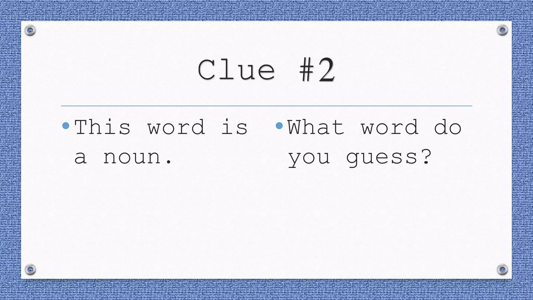 Example of mystery word of the day | PPTX