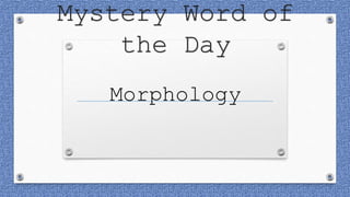 Example of mystery word of the day | PPTX