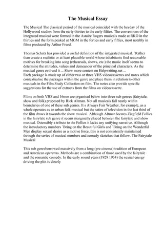 Example Of Narrative Essay Writing | PDF