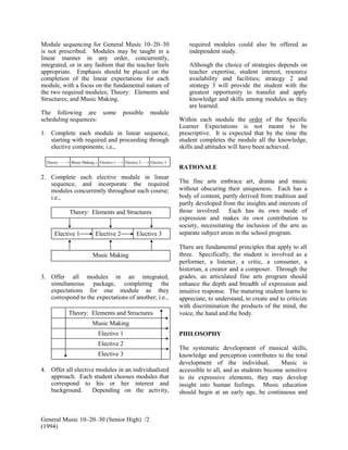 Example of objectives in Music LP | PDF