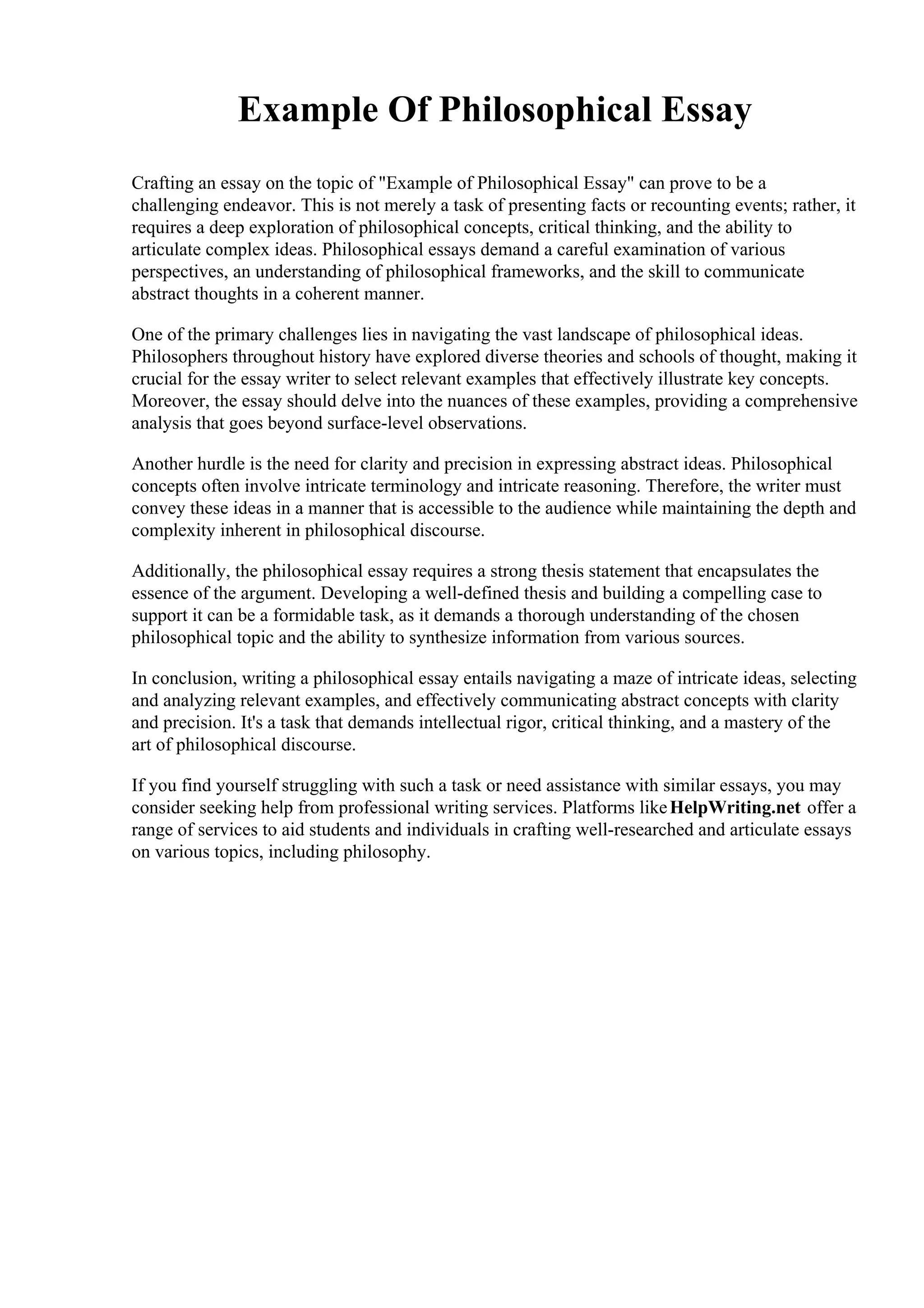 Example Of Philosophical Essay.pdf