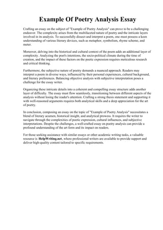 Example Of Poetry Analysis Essay.pdf