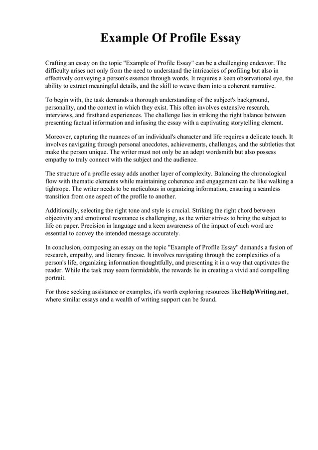 Example Of Profile Essay.pdf