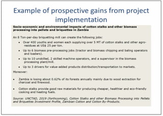 Example of prospective gains related to cotton by-products | PDF