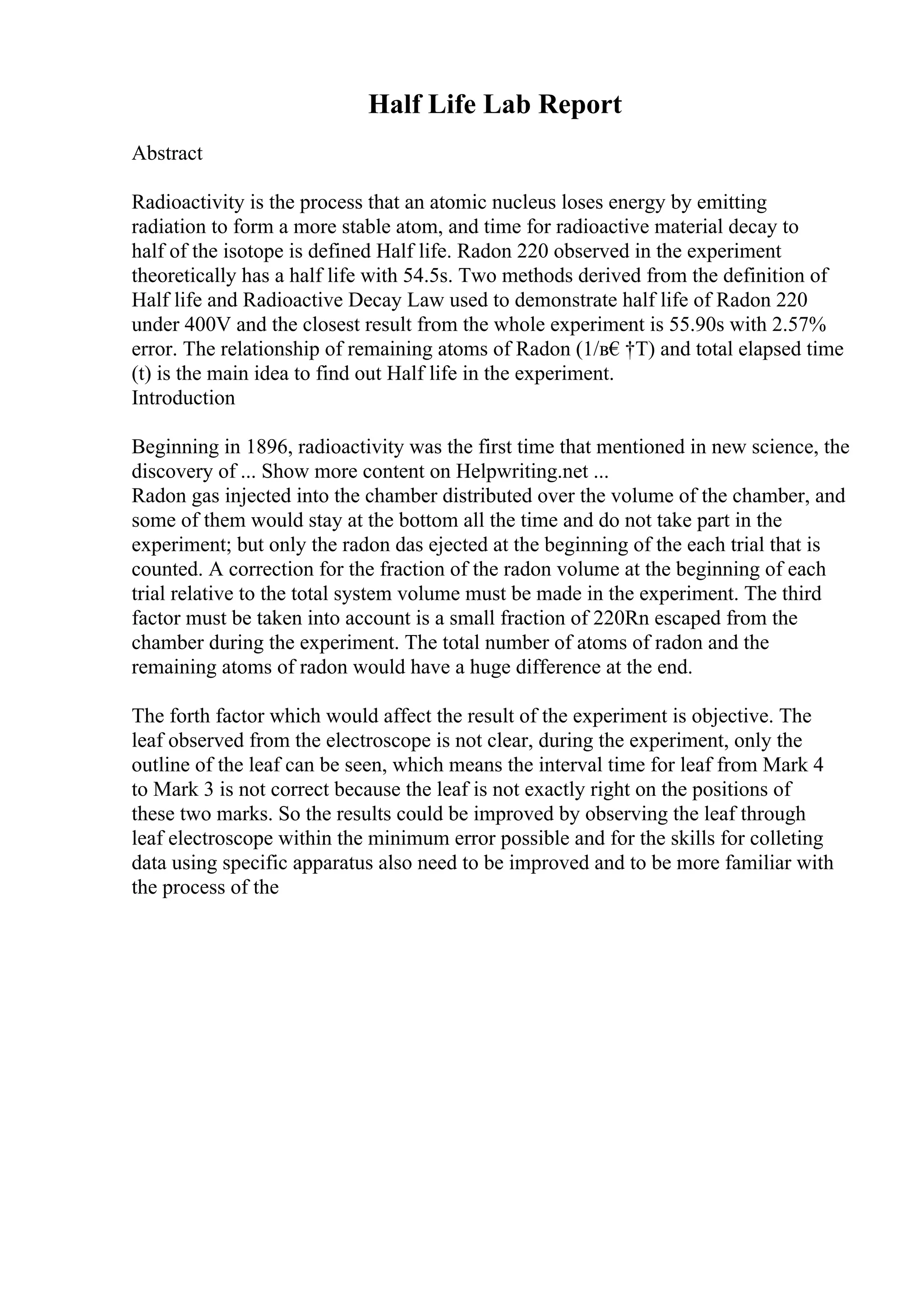 Example Of Report Essay. Report Writing Example for Students - 9 ...