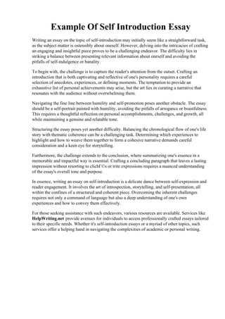 Example Of Self Introduction Essay.pdf