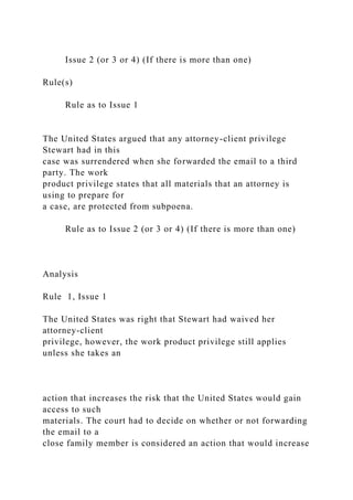 EXAMPLE OF STUDENT IRAC ANALYSIS (This is to show you the .docx