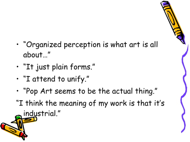 Example Of Student Presentation Pop Art | PPT