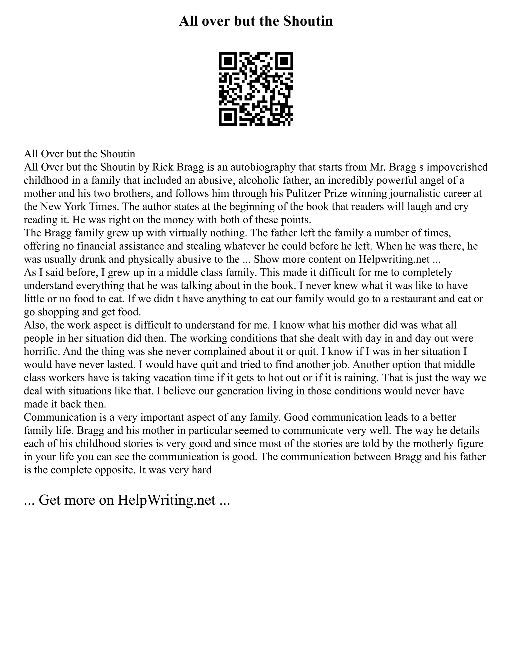 Example Of Subheadings In Critique Paper - How To Wr | PDF