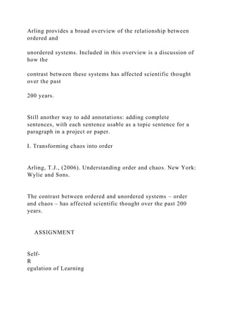 Example of the outlineDeveloping an Annotated OutlineThe wor.docx | Science