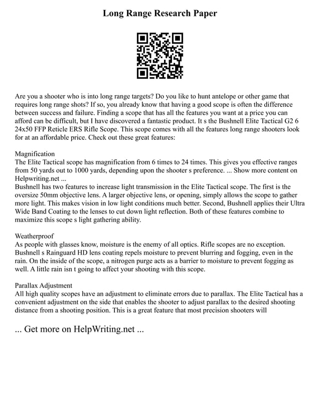 Example Paper In Mla Format - Example Papers | PDF