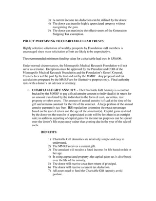 Example planned giving policy | PDF