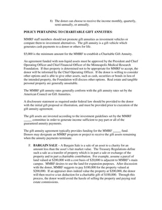 Example planned giving policy | PDF