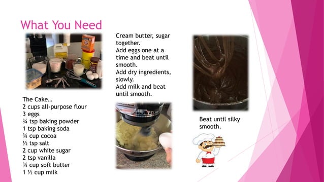 Chocolate Cake - Cooking Assignment | PPT