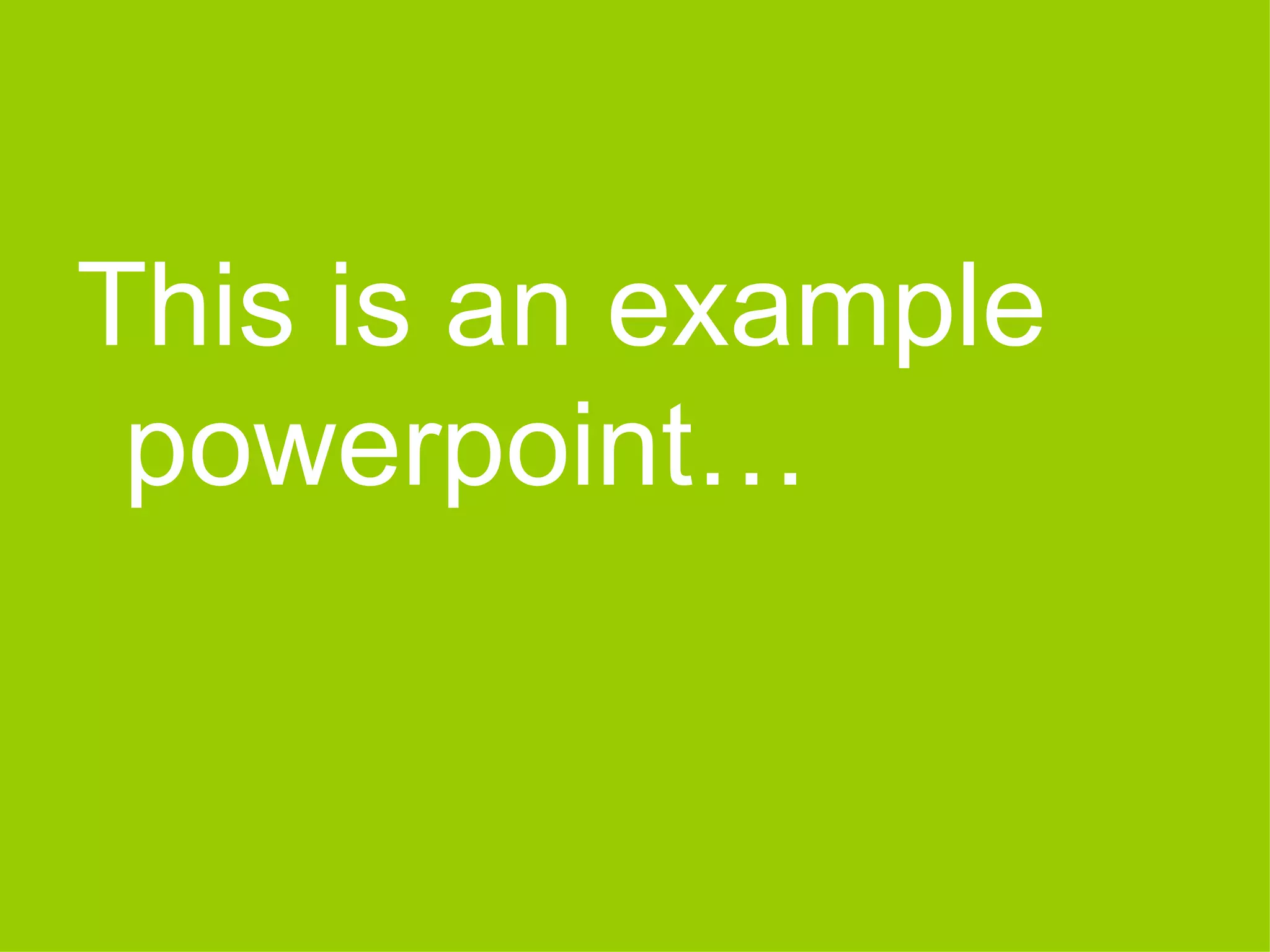 Example powerpoint for pbworks | PPT