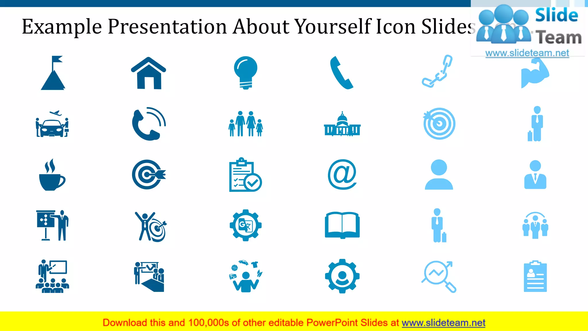 Example Presentation About Yourself PowerPoint Presentation Slides | PDF