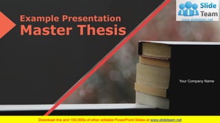 Example Presentation Master Thesis PowerPoint Presentation Slides | PPT