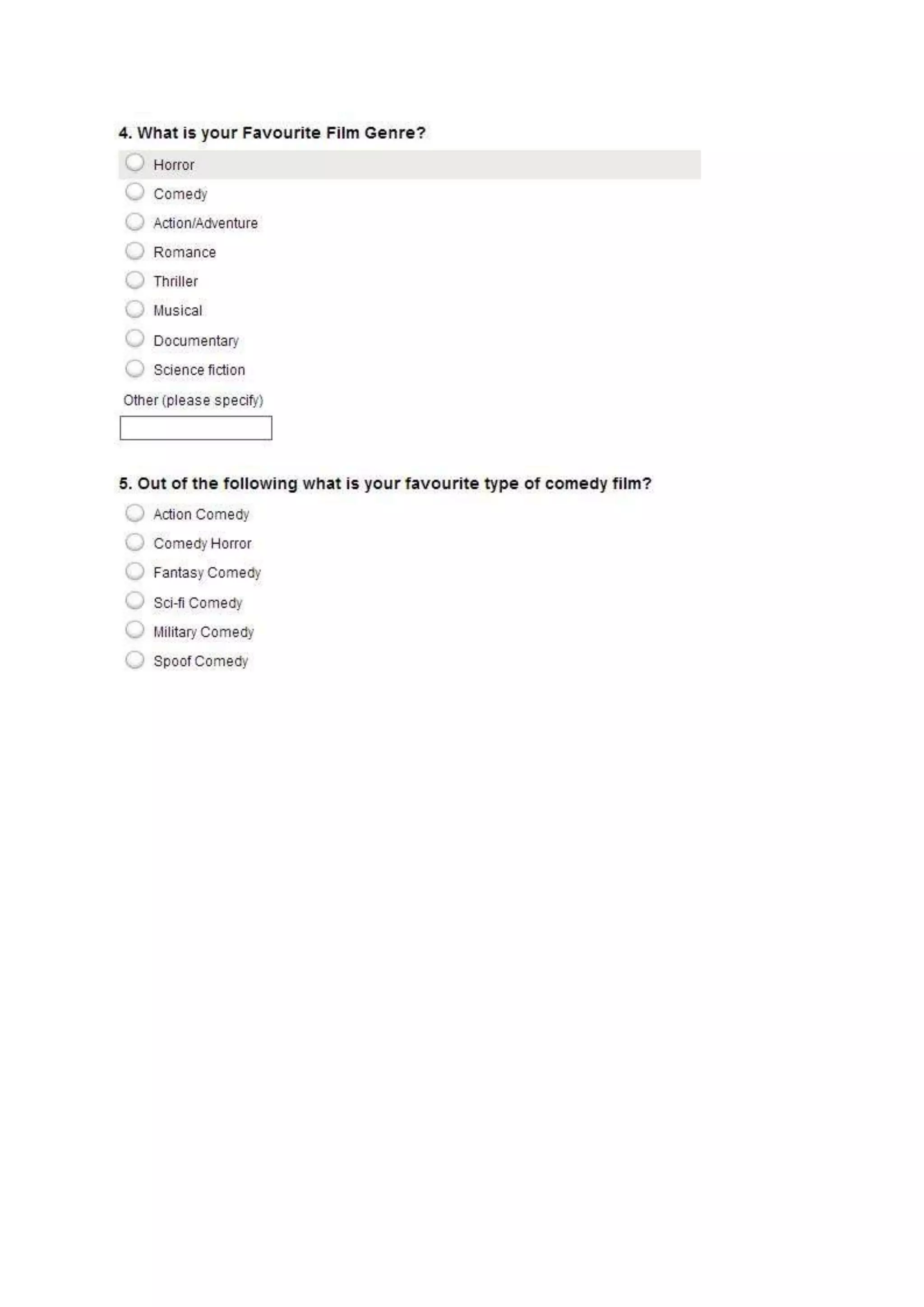 Example questionaire | DOCX