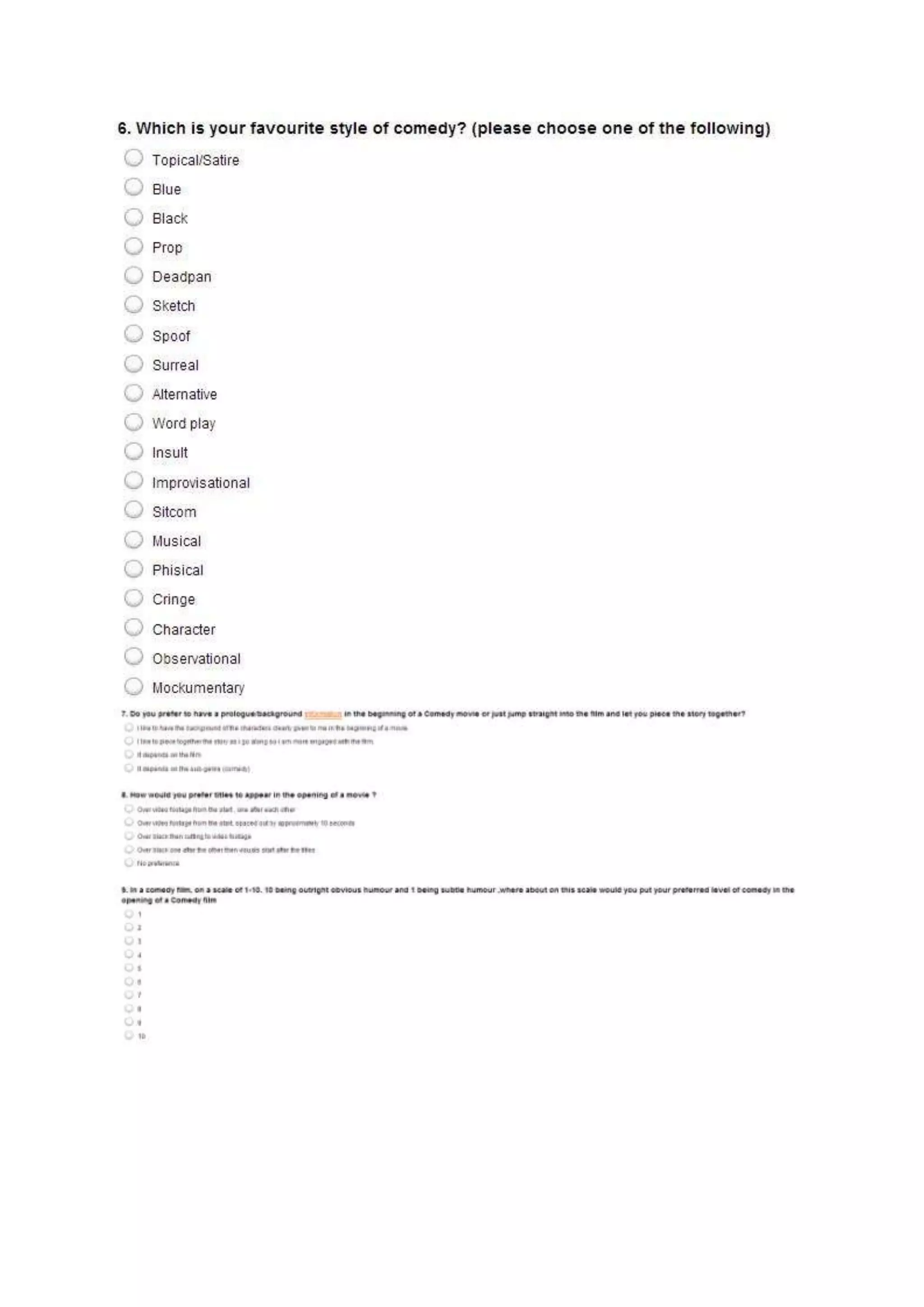 Example questionaire | DOCX