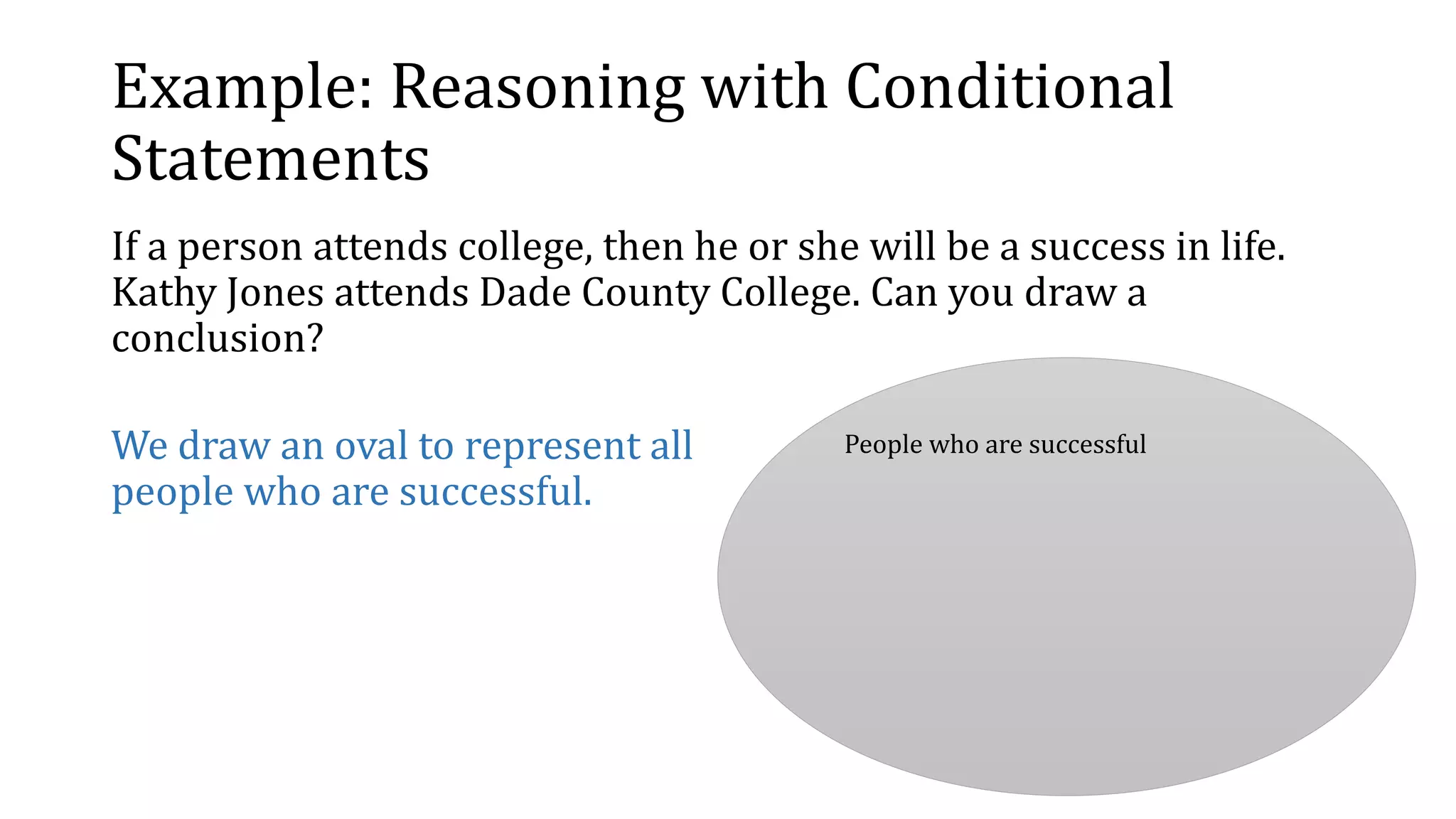 Example Reasoning with Conditional Statements | PPTX