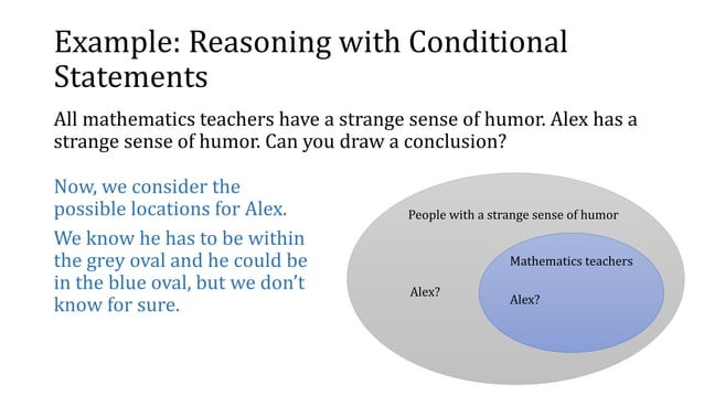 Example Reasoning with Conditional Statements | PPT