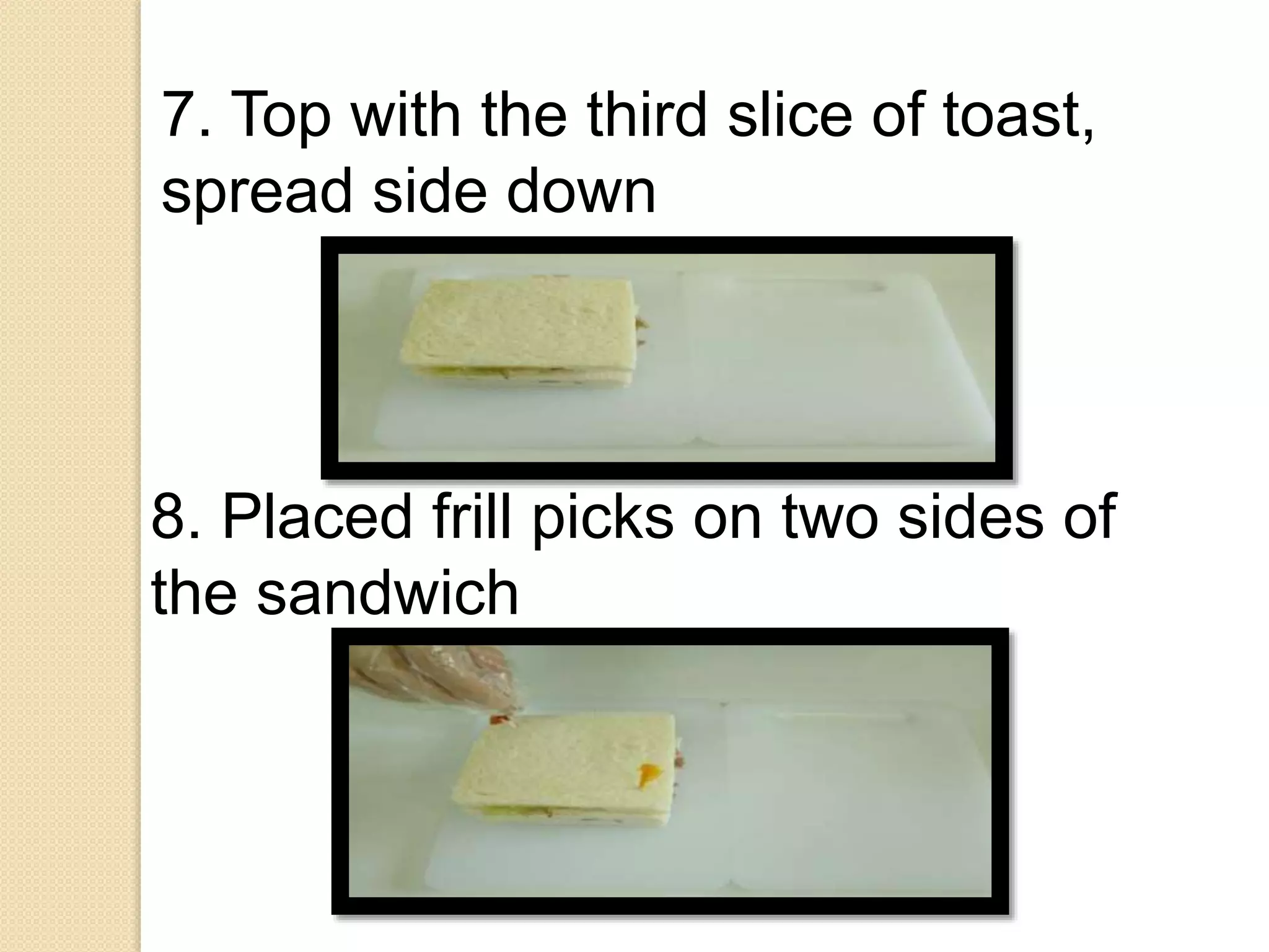 Example recipe of sandwiches | PPTX
