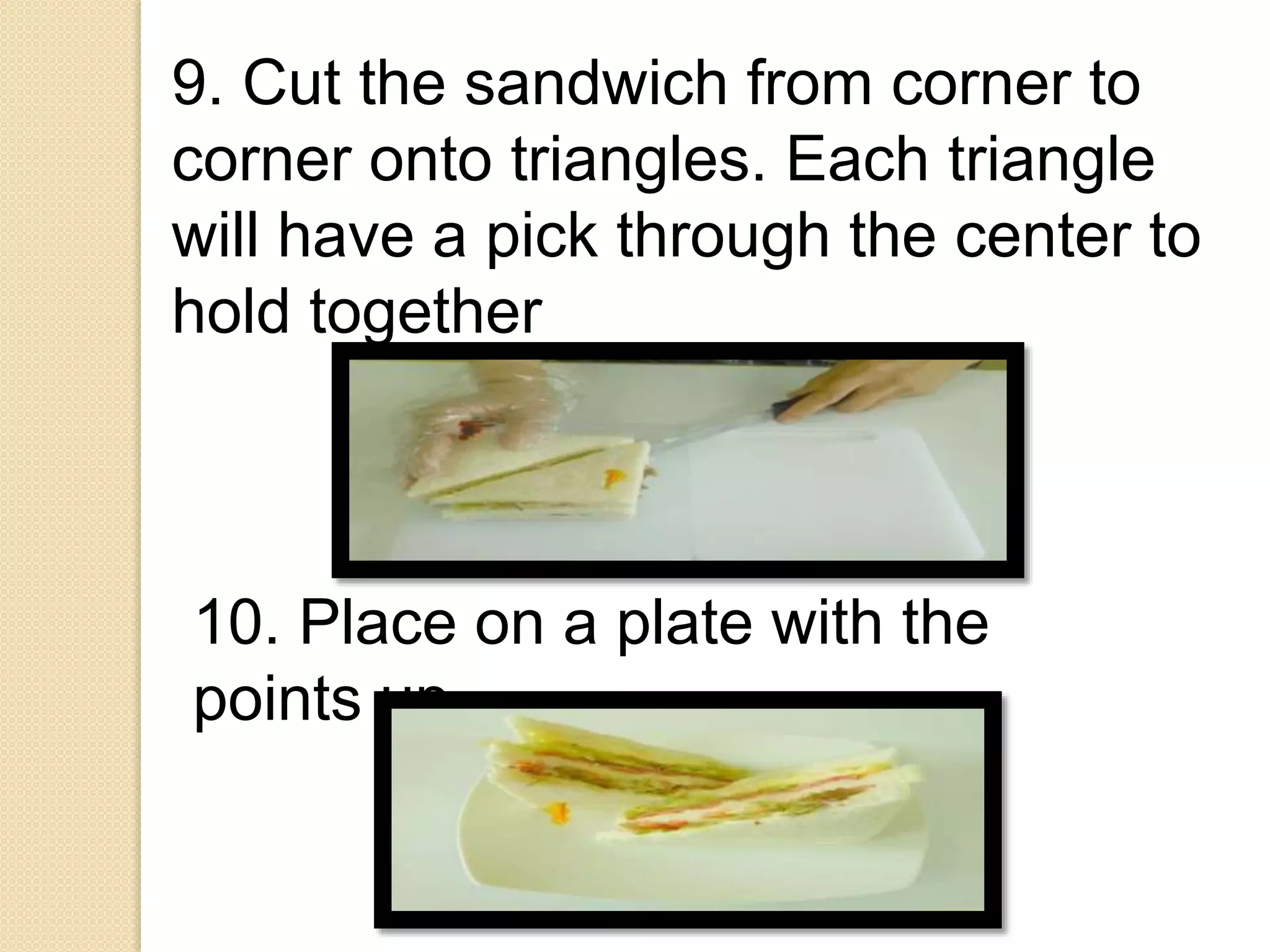 Example recipe of sandwiches | PPTX